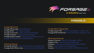 FORSAGE BUSD Presentation | PDF