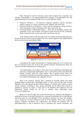The Theme & Major Components of the Thought World of Plato | PDF