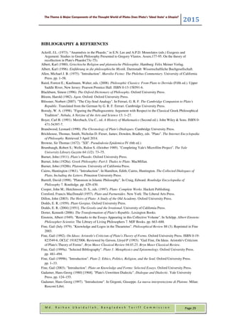 The Theme & Major Components of the Thought World of Plato | PDF