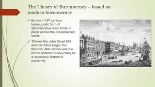 The history about Theory of Bureaucracy by Max Webber | PPTX