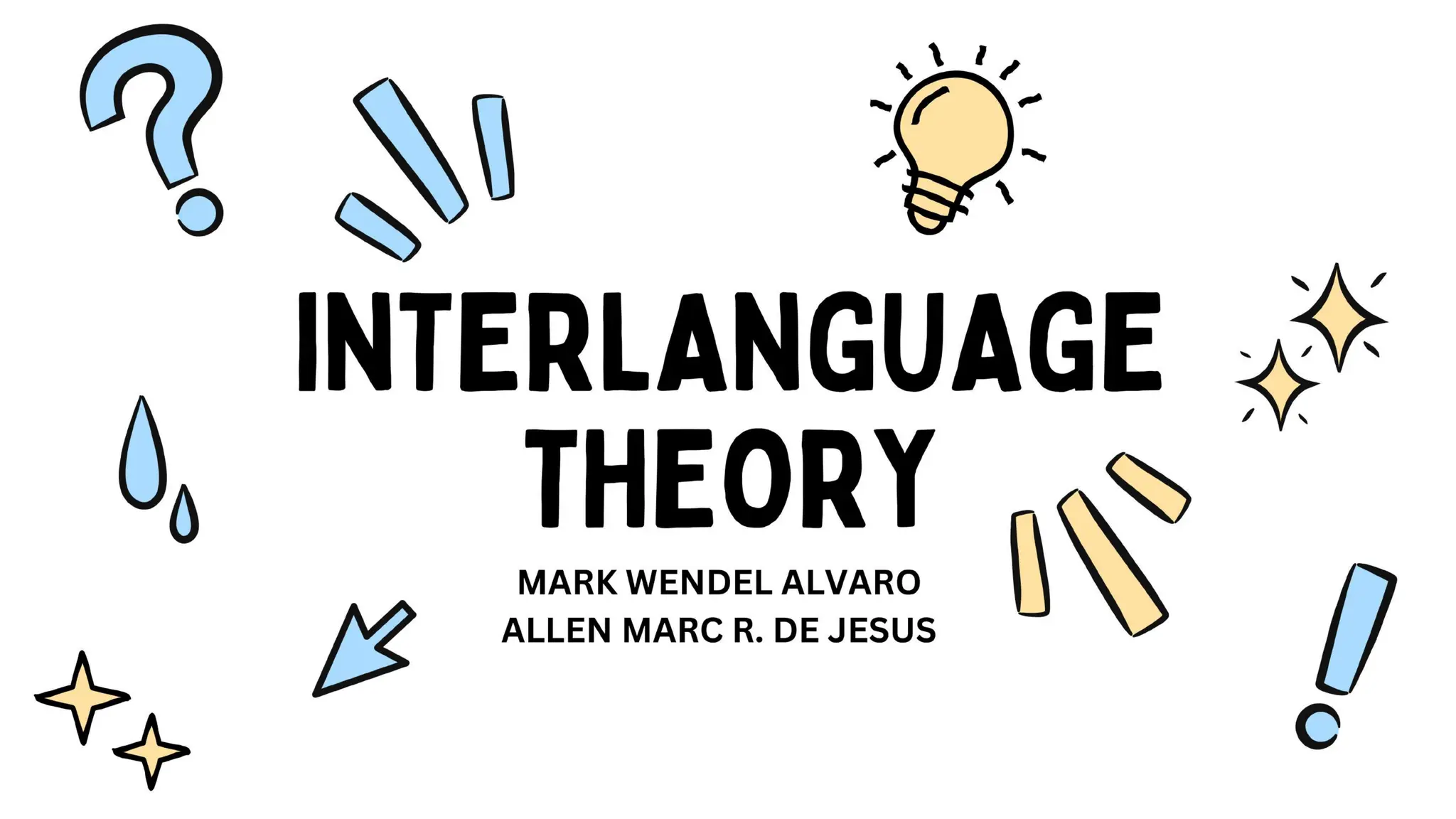 INTERLANGUAGE THEORY PRESENTATION [ENGLISH LANGUAGE PRINCIPLES] | PPT