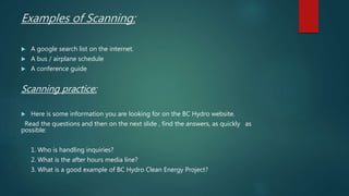 ppt on reading skills by harshid panchal | PPTX