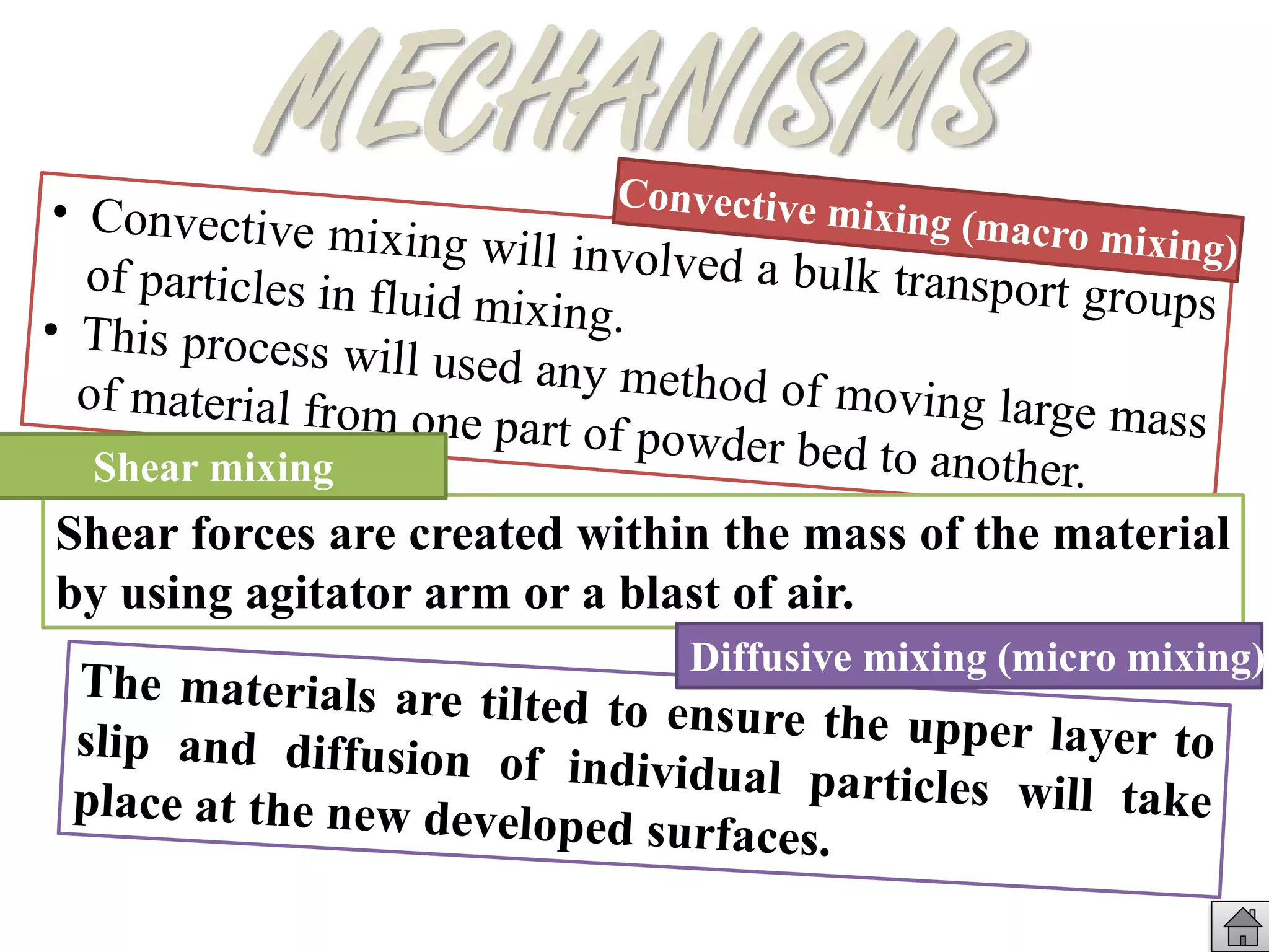 [Power Point] Mixing - Pharmaceutical Engineering | PPTX