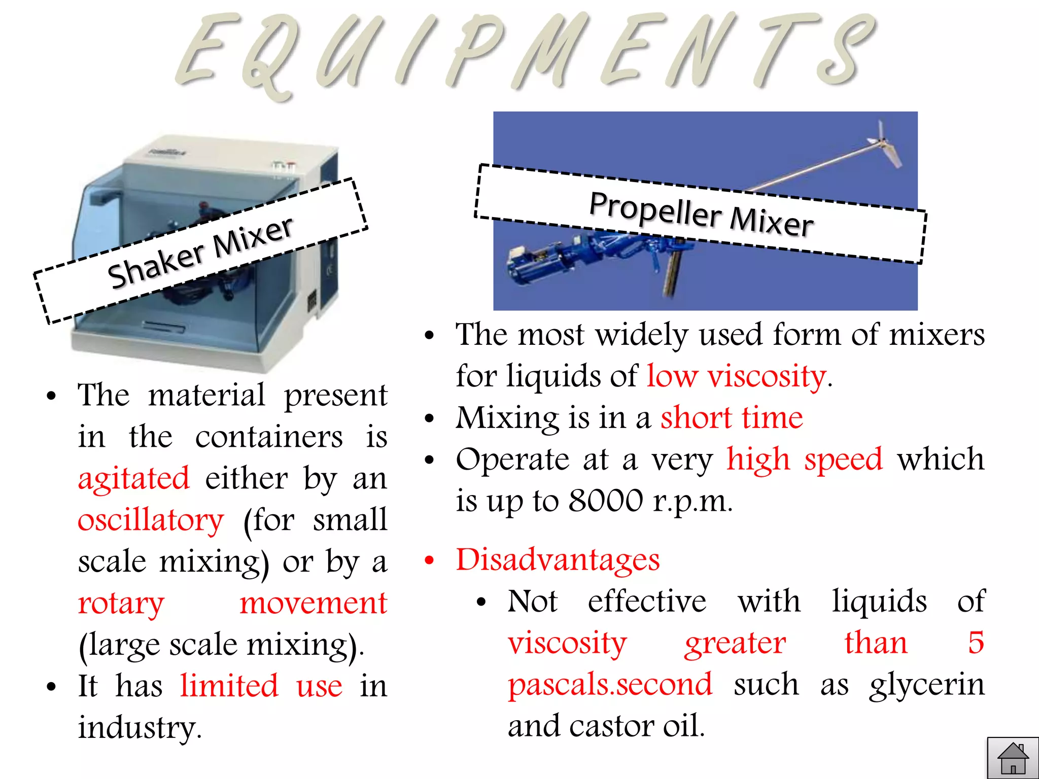 [Power Point] Mixing - Pharmaceutical Engineering | PPTX