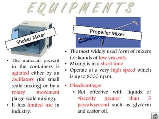 [Power Point] Mixing - Pharmaceutical Engineering | PPTX