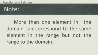 Functions and Relations | PPT
