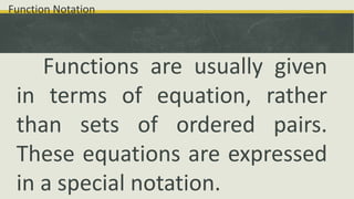 Functions and Relations | PPTX