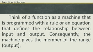 Functions and Relations | PPT