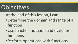 Functions and Relations | PPT
