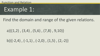 Functions and Relations | PPT