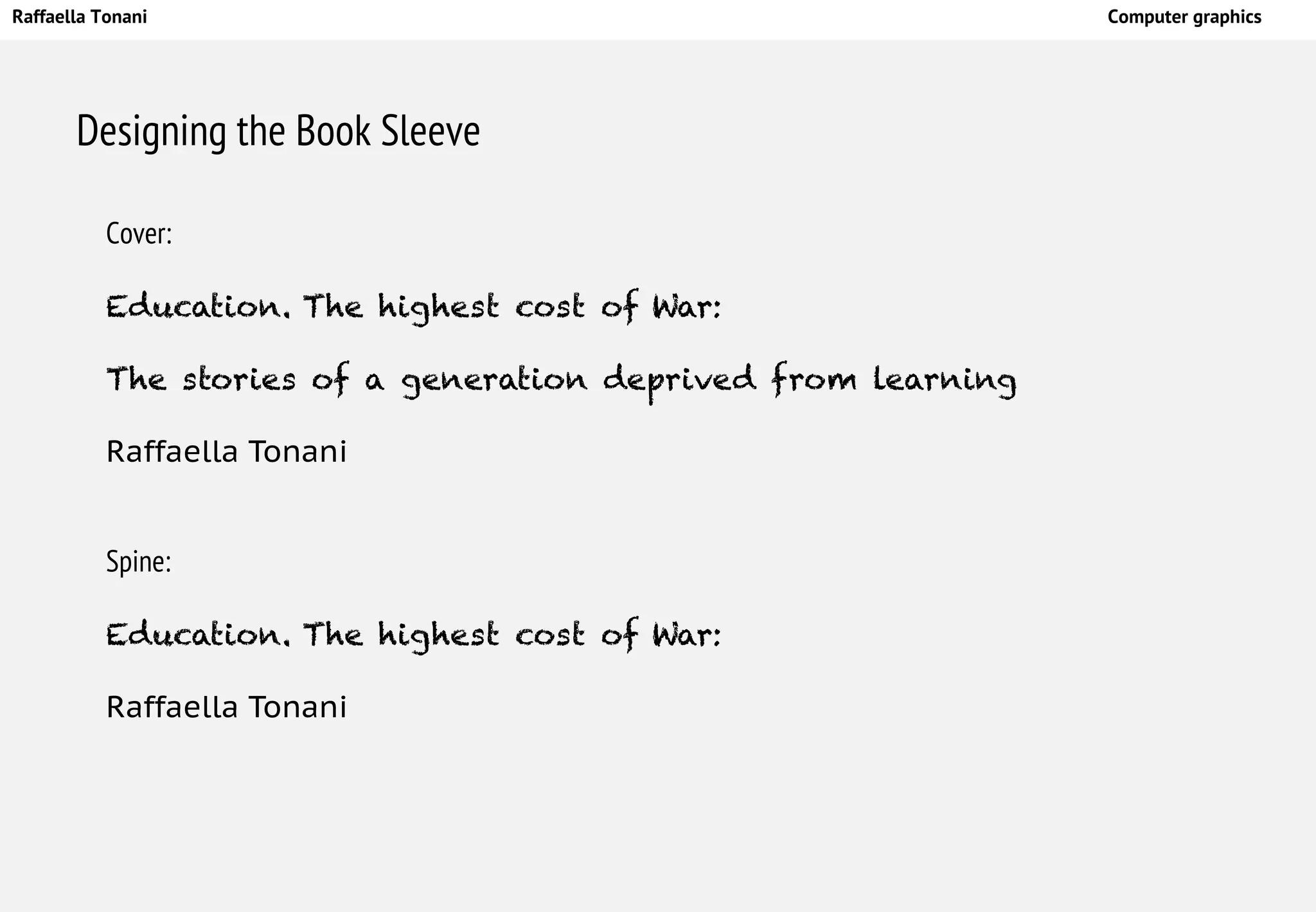 Book research and design | PPT