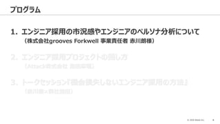 【forkwell × TARGET】非エンジニアでもできる『エンジニア採用のPDCA』を回す方法 | PPT