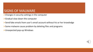 Malware infection awareness | PPTX
