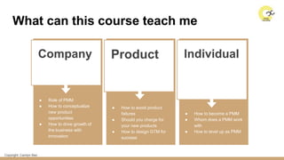 Product Marketing Fundamentals - Course Overview | PPTX