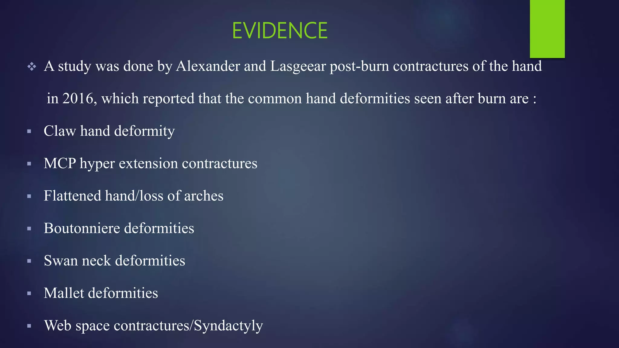 Hand Rehabilitation In Burns | PPTX