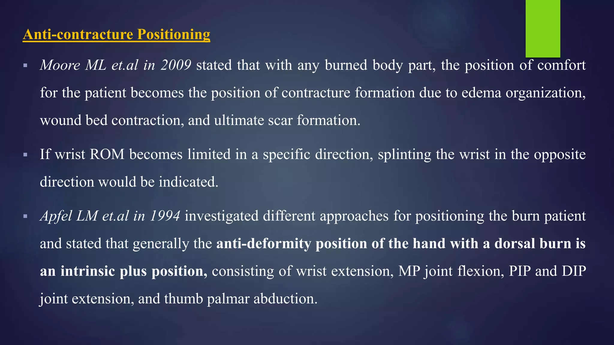 Hand Rehabilitation In Burns | PPTX