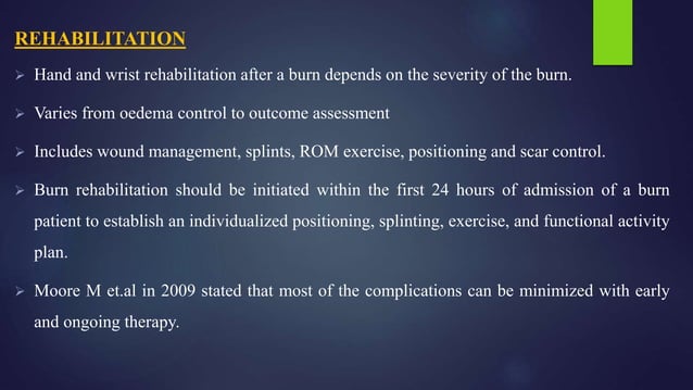 Hand Rehabilitation In Burns | PPTX