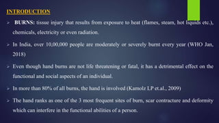Hand Rehabilitation In Burns | PPTX