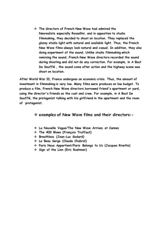 the essential features of italian neorealism | PDF