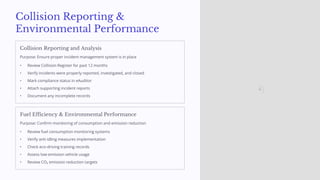 FORS Silver Requirements Check with eAuditor Audits & Inspections | PDF