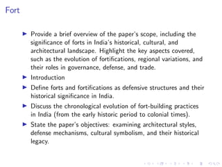 Origin and Evolution of Fort in India. Golconda, Agra and Sisupalgargh ...