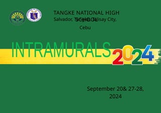 Tarpaulin for School Intramurals including the different Level and has ...
