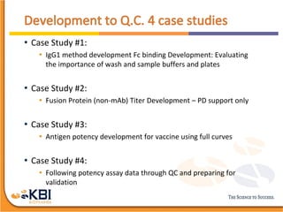 From Screening to QC: Development Considerations for Octet Methods | PDF