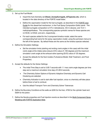 Diesel Sector Combustion Modeling with FORTÉ | PDF