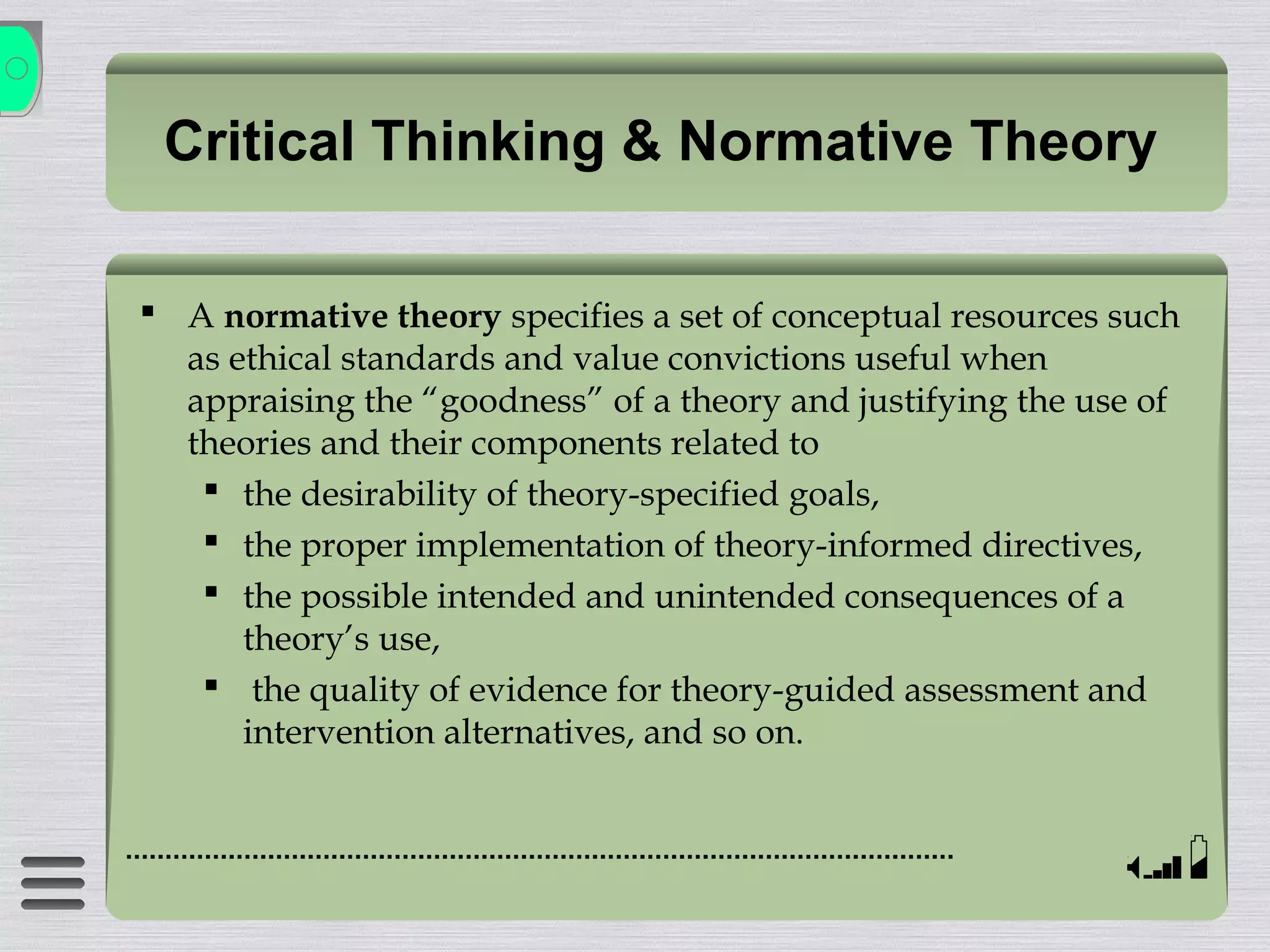 Forte ethics, values, critical thinking theory ppt oct 26 14 | PPT
