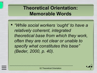 Forte intro to theory book lesson 02 identify theoretical orientation ...