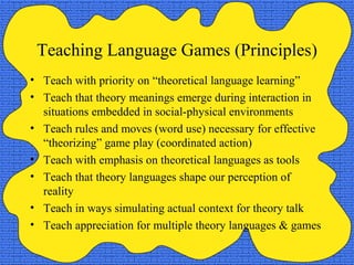 Forte language games for teaching theory | PPT