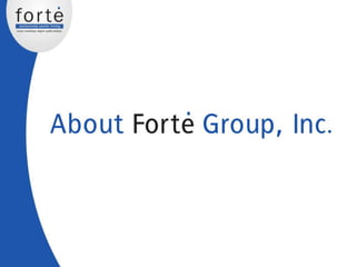 Forte master presentation | PPT