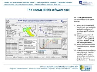 FORTE-Seismic risk assessment of industrial plants a case study-ID1277 ...