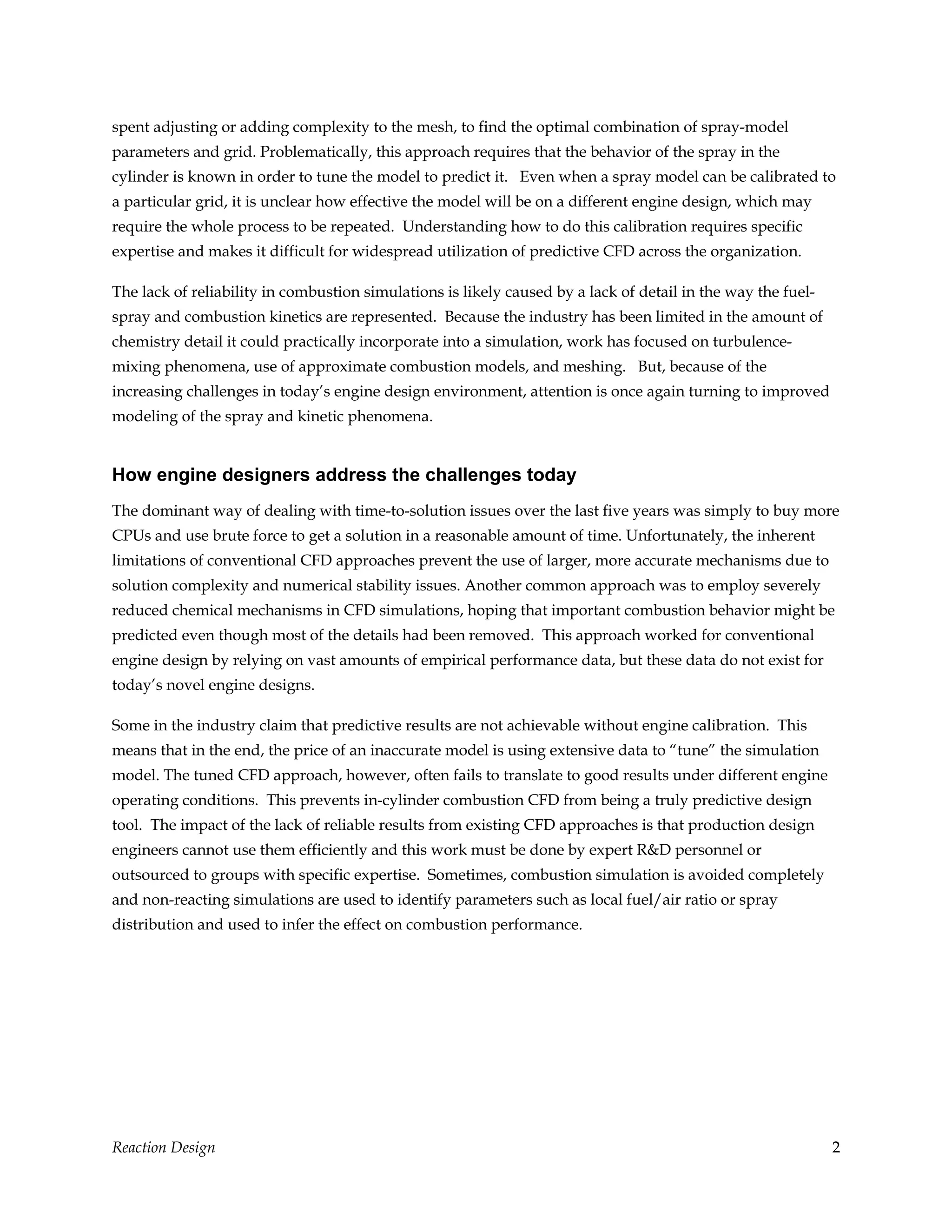 Efficient and Effective CFD Design Flow for Internal Combustion Engines ...