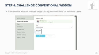 Going Beyond WIP Limits for Ever-Higher Organizational Performance | PPT