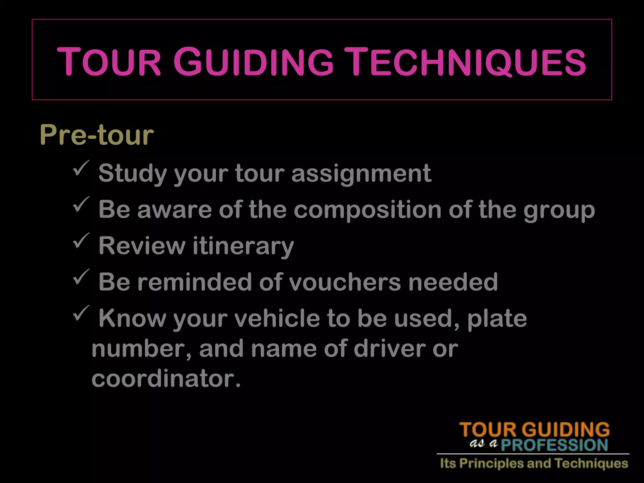 Tour Guiding as a Profession | PPT