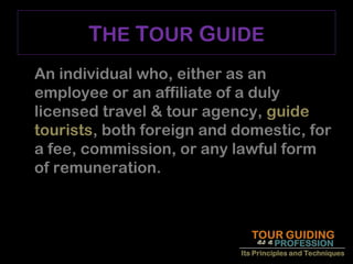 Tour Guiding as a Profession | PPT