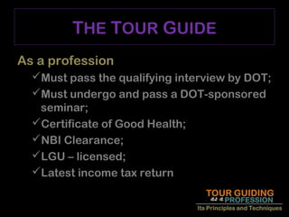 Tour Guiding as a Profession | PPT