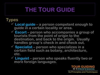 Tour Guiding as a Profession | PPT