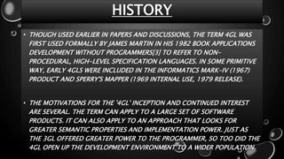 Forth generation programming languages | PPTX | Programming Languages ...