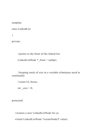 For this micro assignment, you must implement two Linked List functi.docx