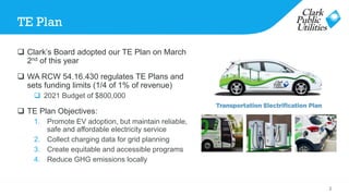 Clark PUD Transportation Electrification Plan by Matt Babbitts | PPT