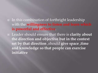 Forthright leadership | PPTX