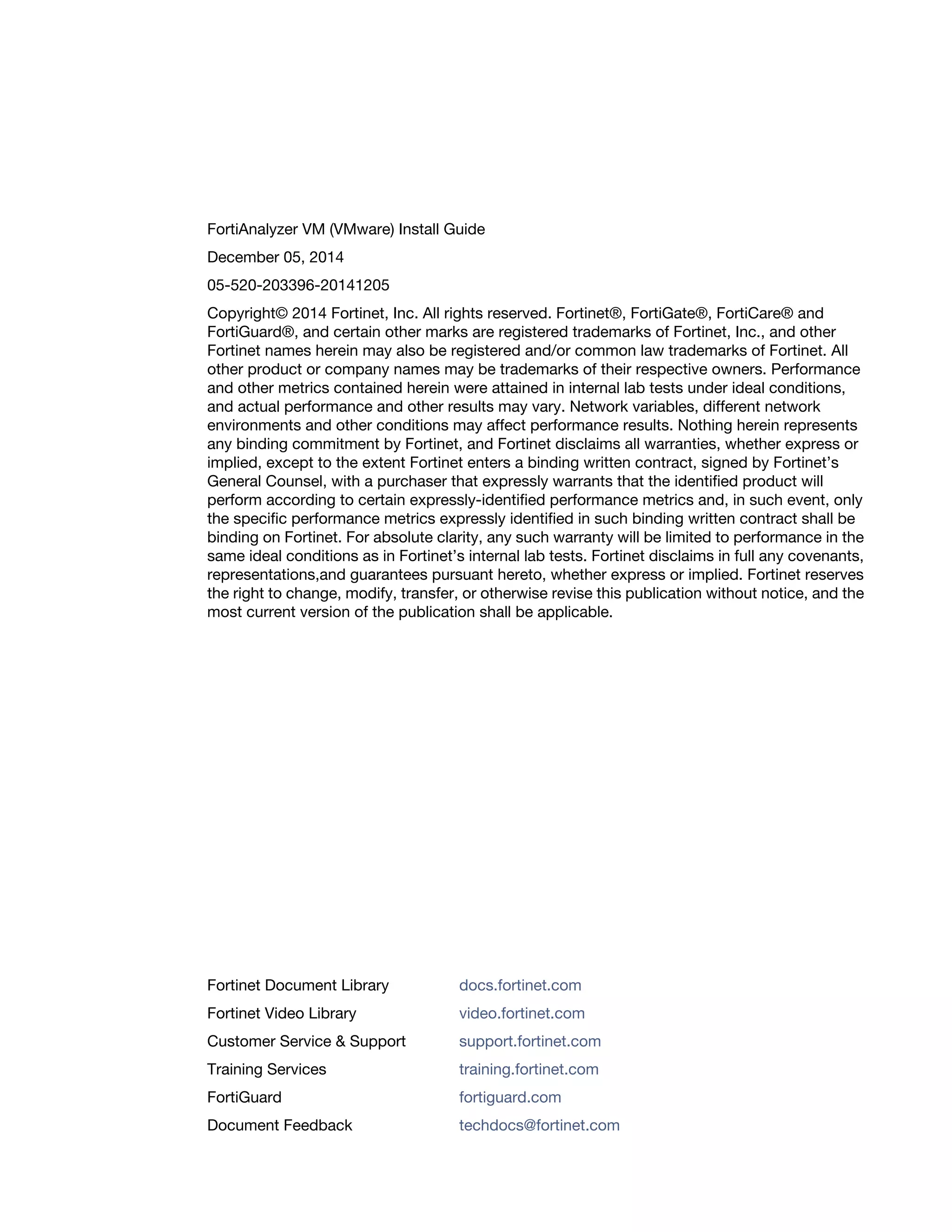 Forti analyzer vm-v-mware-install-guide-licencia | PDF