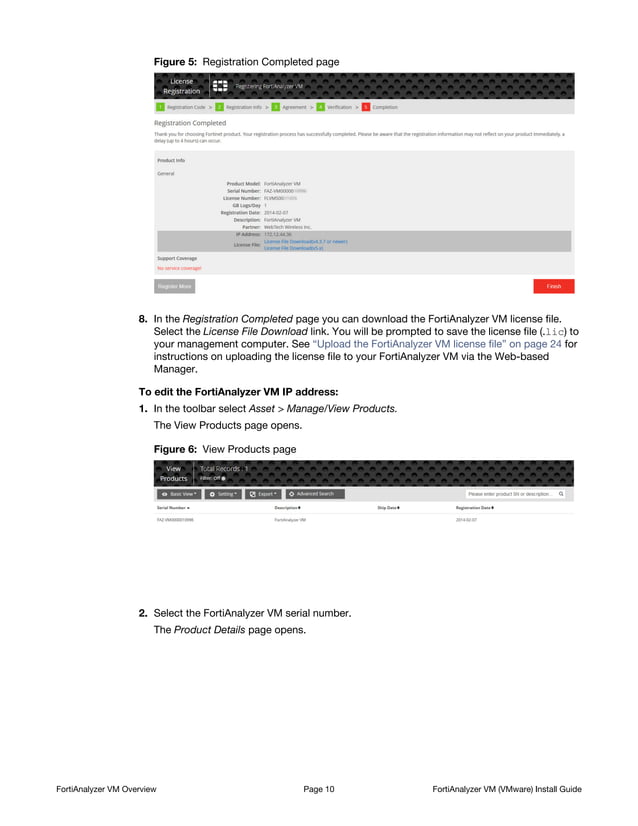 Forti analyzer vm-v-mware-install-guide-licencia | PDF