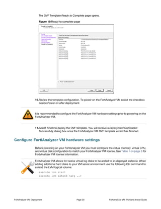 Forti analyzer vm-v-mware-install-guide-licencia | PDF