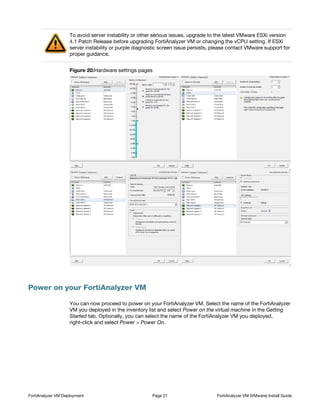 Forti analyzer vm-v-mware-install-guide-licencia | PDF