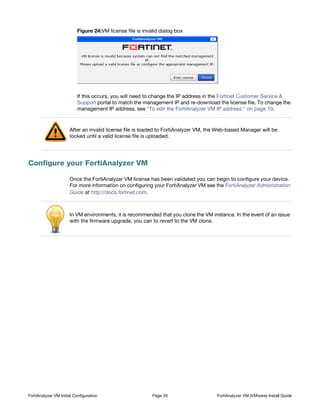 Forti analyzer vm-v-mware-install-guide-licencia | PDF