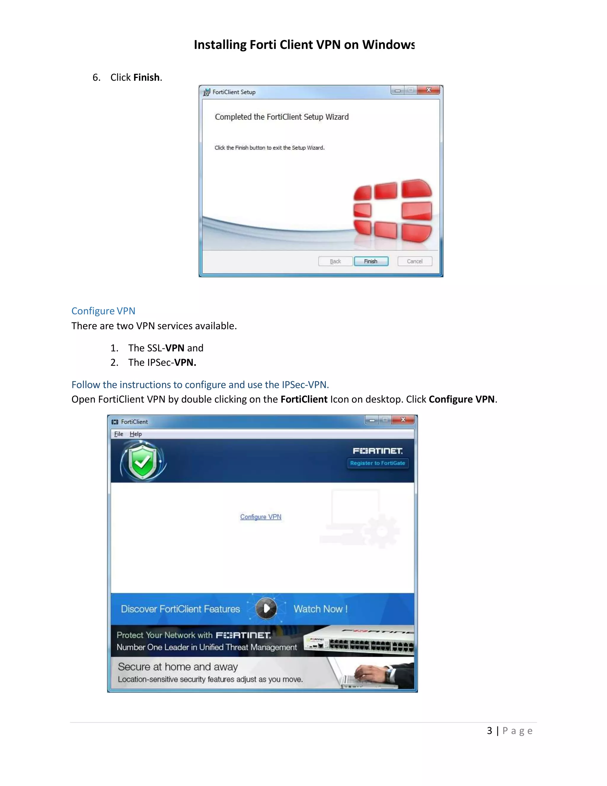 Forticlient install | PDF