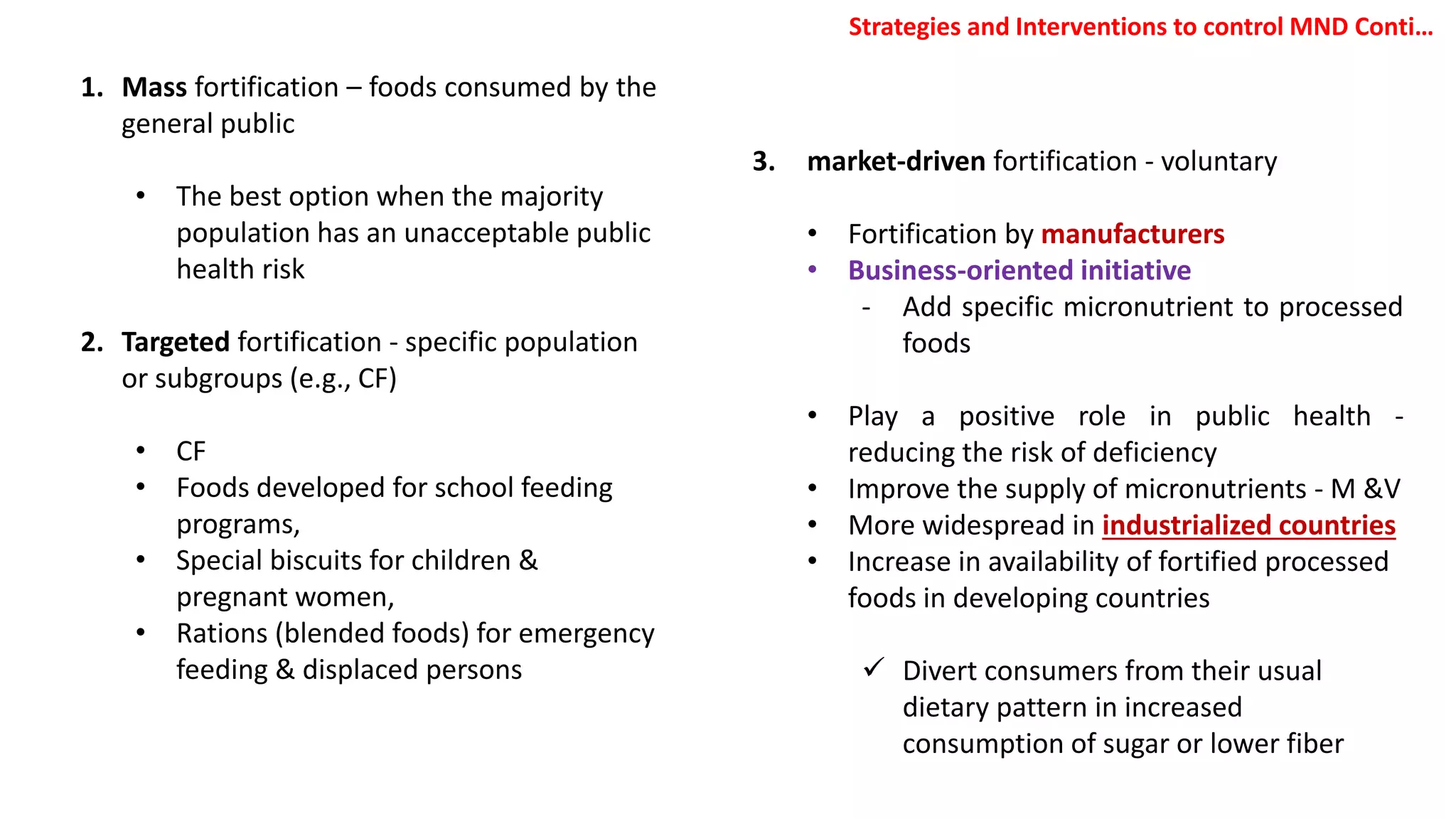Fortification and formulation | PPTX | Nutrition | Healthy Living
